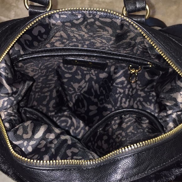 Jessica Simpson | Bags | Black And Leopard Backpack Purse With Many ...